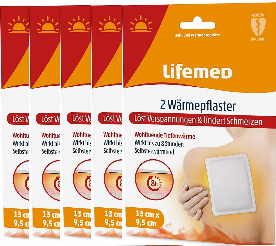 10 x Wärmepflaster Wärmetherapie Wärmepad Nacken Rücken Wärme Pflaster ...