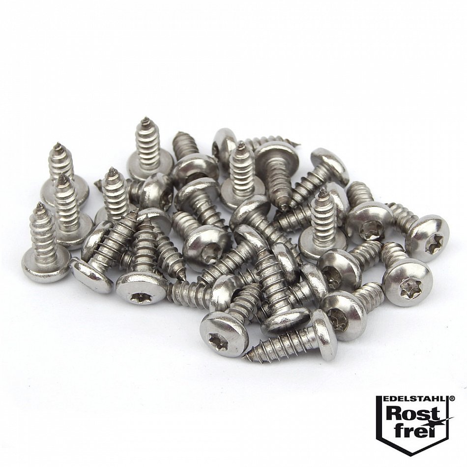 Edelstahl V2A Linsenkopf Blechschrauben Torx A2 rostfrei DIN 7981 c | eBay