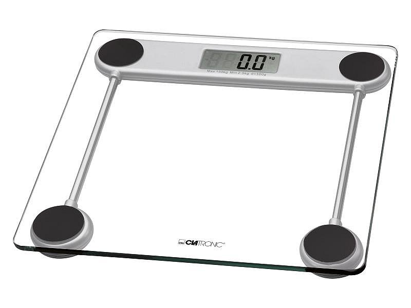 Clatronic Glas-Personenwaage Wagge PW 3368 LCD-Display 150 kg inkl ...