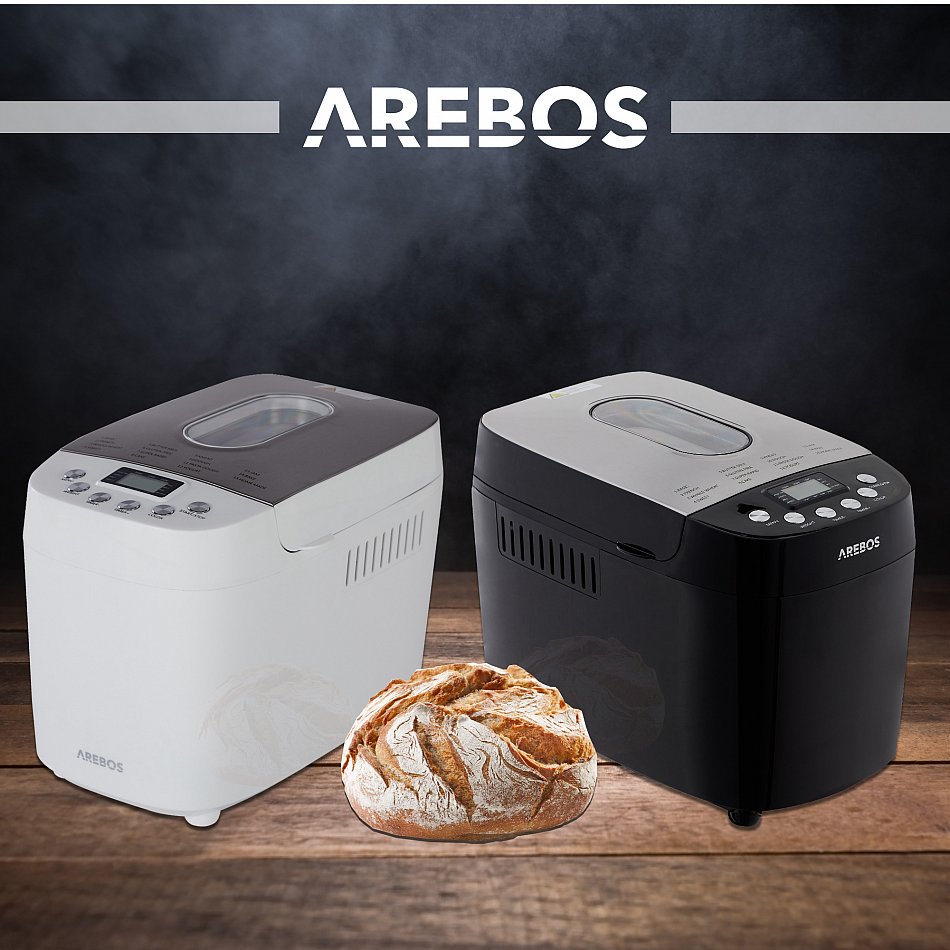 AREBOS Brotbackautomat Backautomat Brotbäcker Brotbackmaschine 15 ...